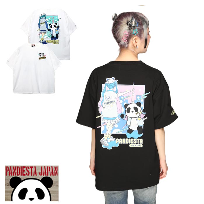 パンディエスタ PANDIESTA Tシャツ 半袖 パンダ メンズ PDJガール 和柄