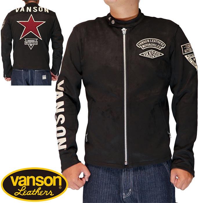 バンソン VANSON ライダース ジャケット アウター メンズ 起毛プレー