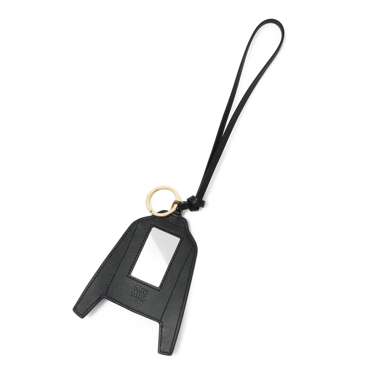 miu miu ミュウミュウ キーリング/バッグチャームモチーフ/LEATHER