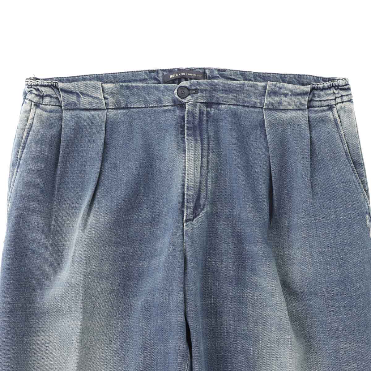 BRIGLIA 1949 ブリリア ツープリーツ パンツ/デニムパンツ/DNM