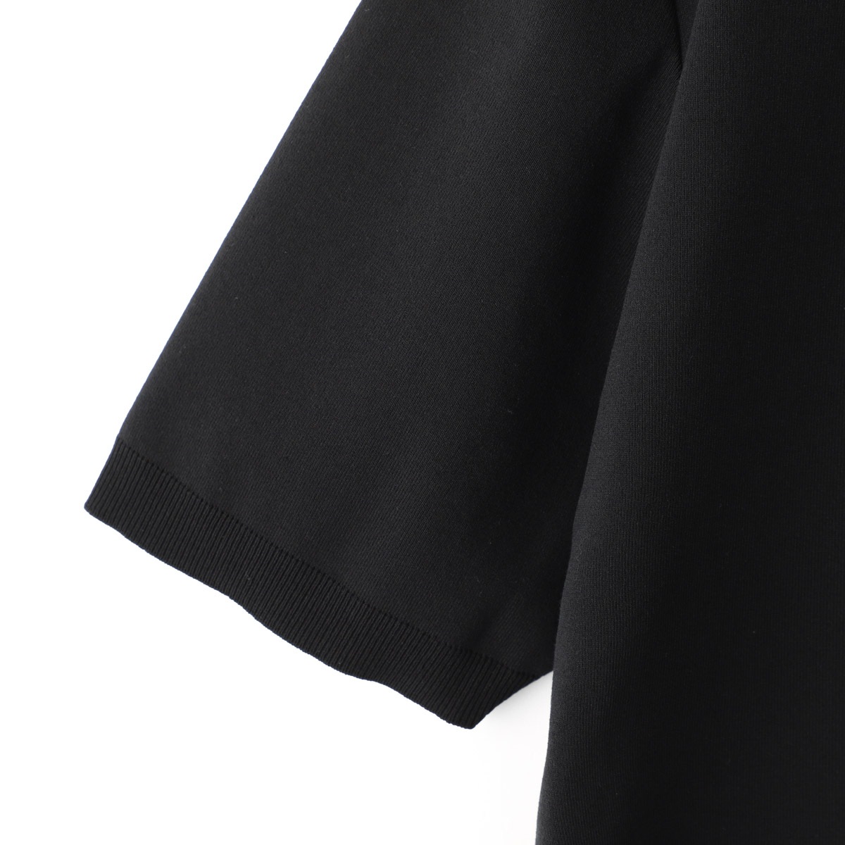 Revenir リブニール モックネック半袖ニット/INT-010 ウォッシャブル