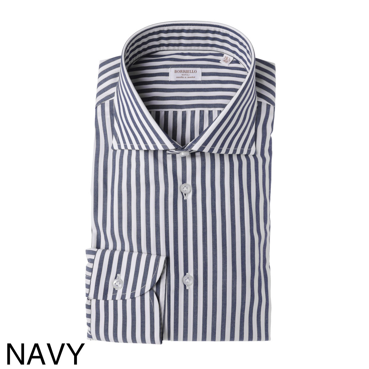 BORRIELLO ボリエッロ ワイドカラーシャツ/セミワイドカラー フレンチ