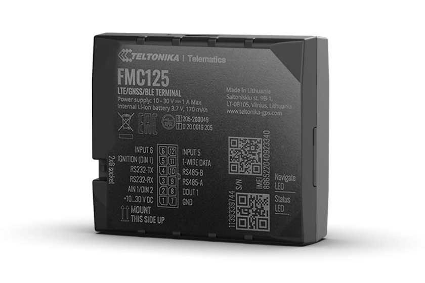 FMC125： 4G LTE Cat.1対応 RS232/RS485/バックアップバッテリ付GPSトラッカー 【技適認証済・SORACOM殿 ...