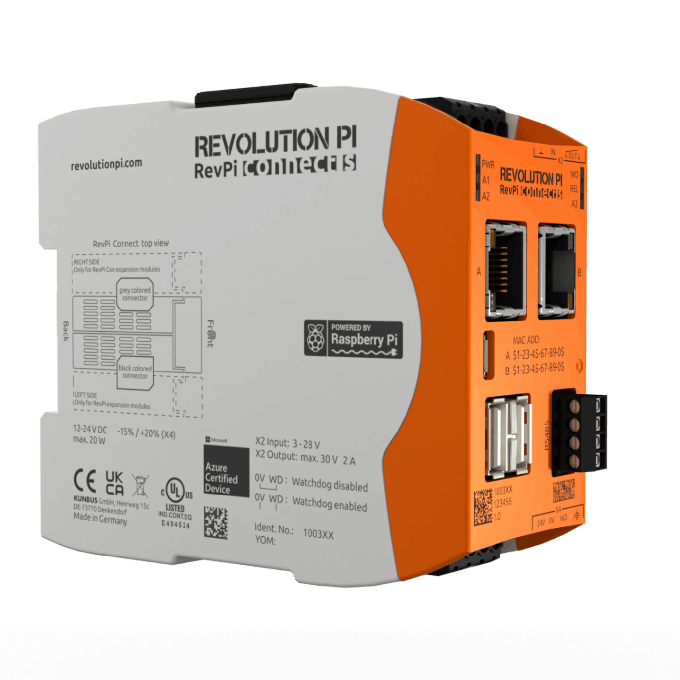 【産業用 ラズベリーパイ】 RevPi Connect S 32GB PR100364 | 産業/FA向けRaspberry Pi | MCM ...