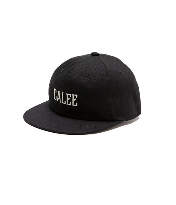 TWILL CALEE LOGO EMBROIDERY CAP【BLACK×WHITE】｜CALEE｜MELTING POT（正規取扱店・通販）
