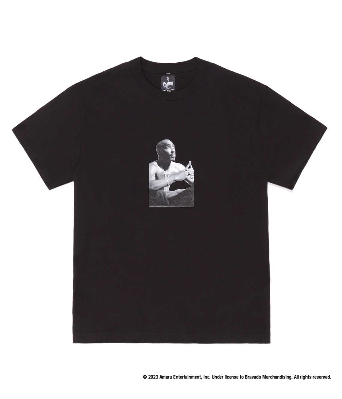 TUPAC / CREW NECK T-SHIRT (TYPE-1)【BLACK】｜WACKO MARIA｜MELTING POT（正規取扱店・通販）