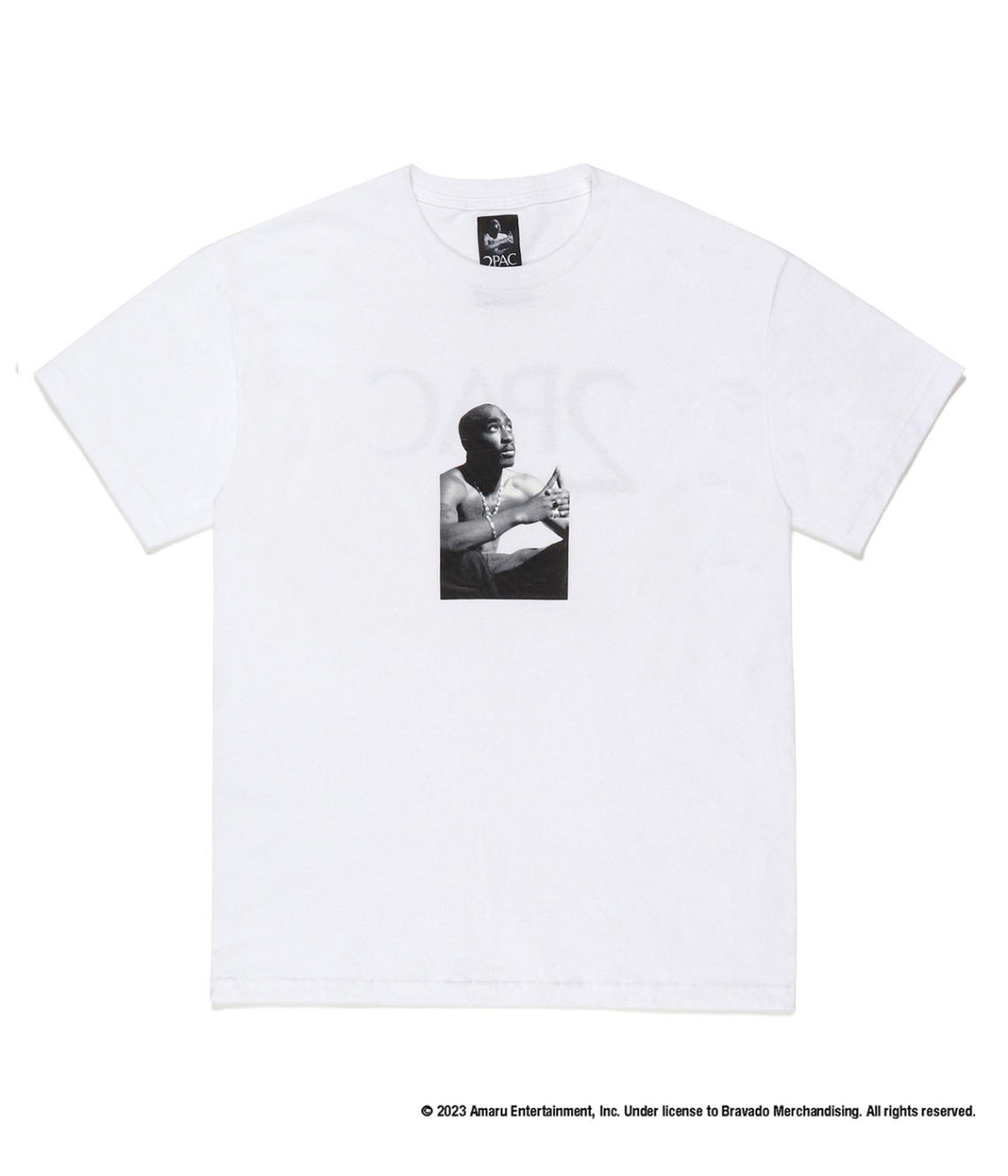 TUPAC / CREW NECK T-SHIRT (TYPE-1)【WHITE】｜WACKO MARIA｜MELTING POT（正規取扱店・通販）