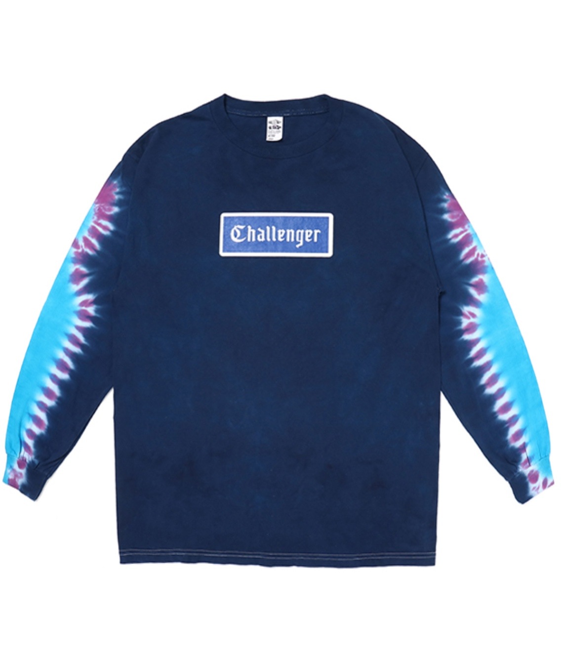 L/S TIE DYE LOGO TEE【NAVY TIE DYE】｜CHALLENGER｜MELTING POT（正規取扱店・通販）