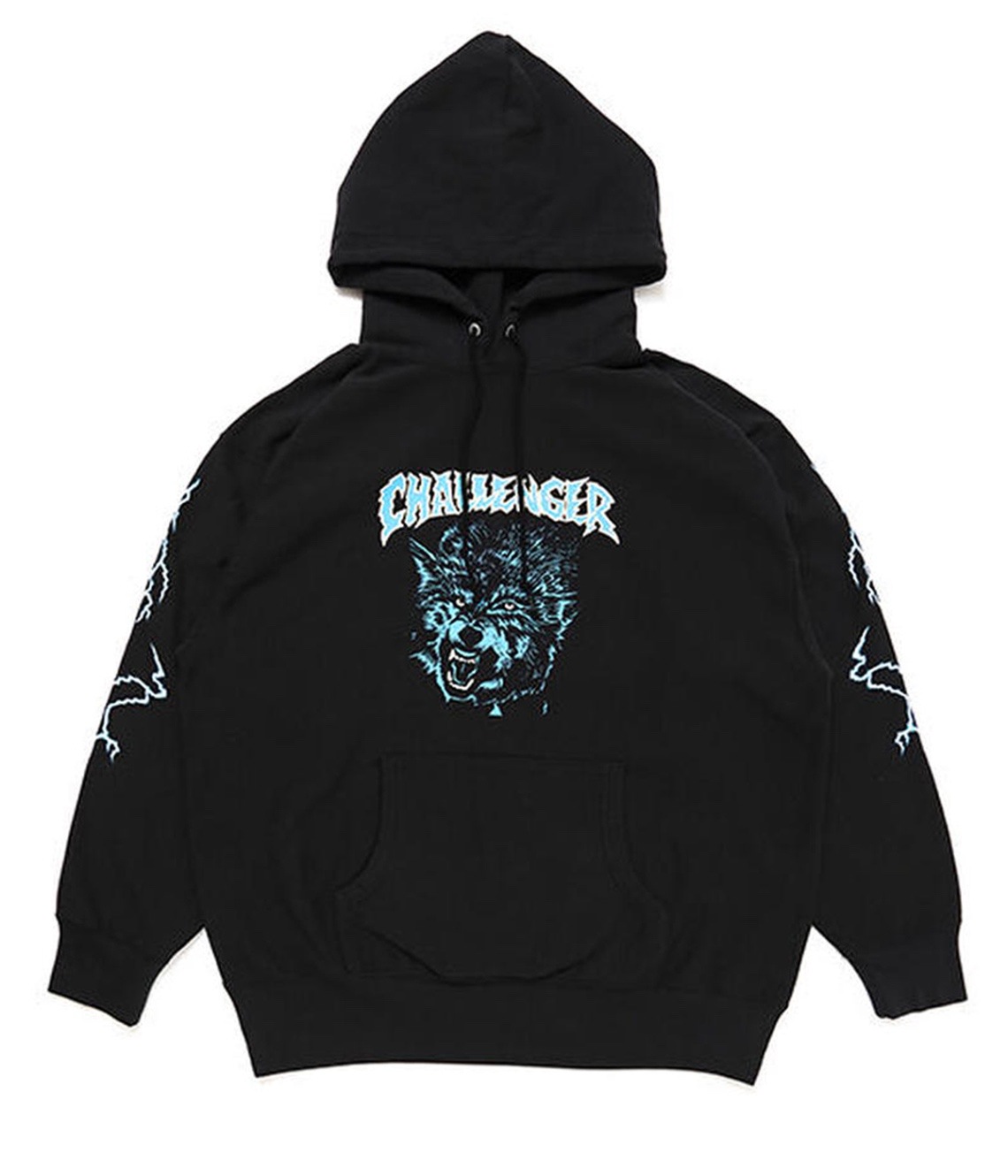 THUNDER WOLF HOODIE【BLACK】｜CHALLENGER｜MELTING POT（正規取扱店・通販）
