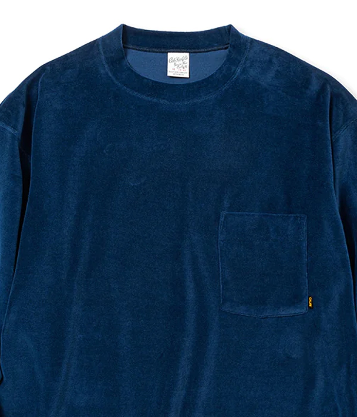 VELOUR DROP SHOULDER L/S CS【BLUE】｜CALEE｜MELTING POT（正規取扱店・通販）