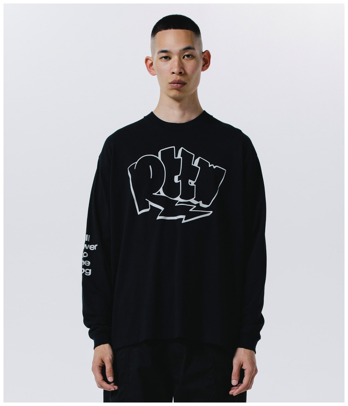 GRAFFITI LS TEE【BLACK】｜ROTTWEILER｜MELTING POT（正規取扱店・通販）