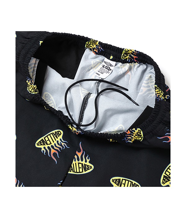FIREBALL SHORTS【BLACK】｜CHALLENGER｜MELTING POT（正規取扱店・通販）