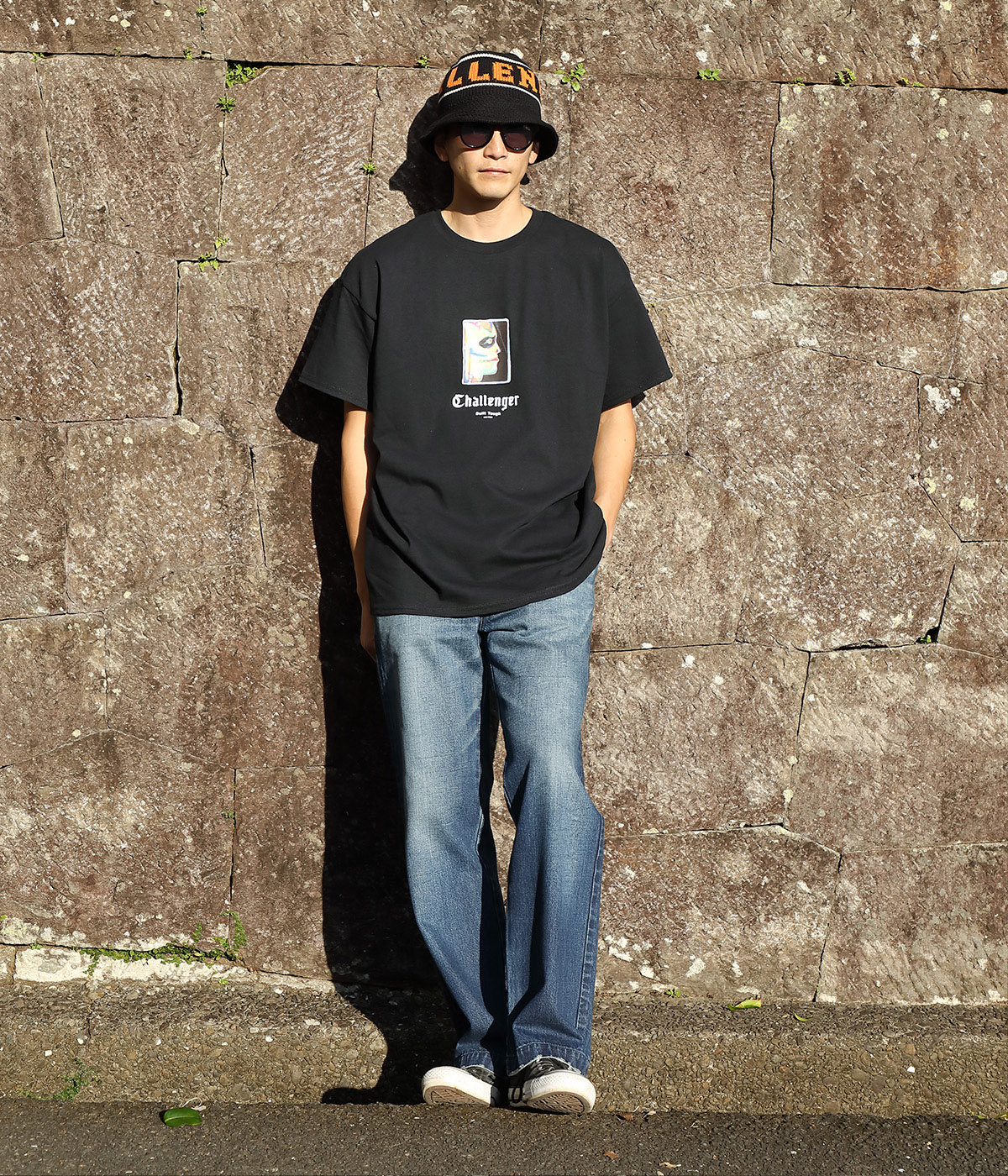 FACE TEE【BLACK】｜CHALLENGER｜MELTING POT（正規取扱店・通販）