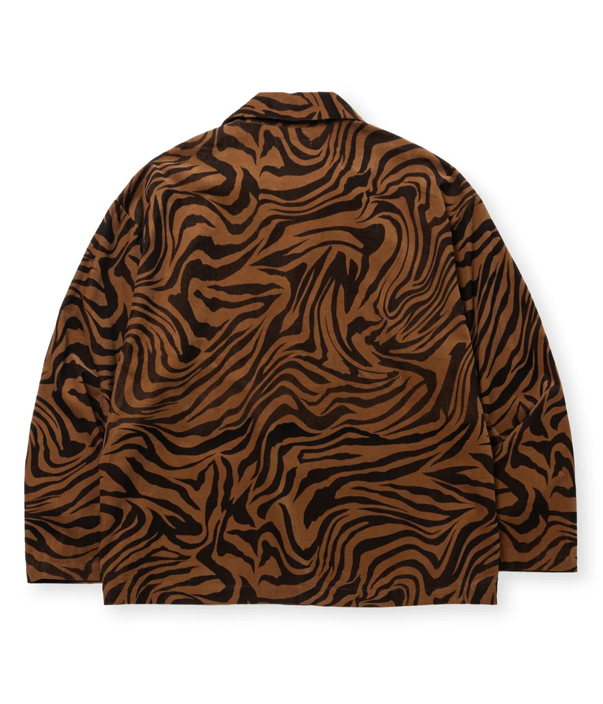 ZEBRA PATTERN CORDUROY SHIRT JACKET【BROWN】｜CALEE｜MELTING POT（正規取扱店・通販）