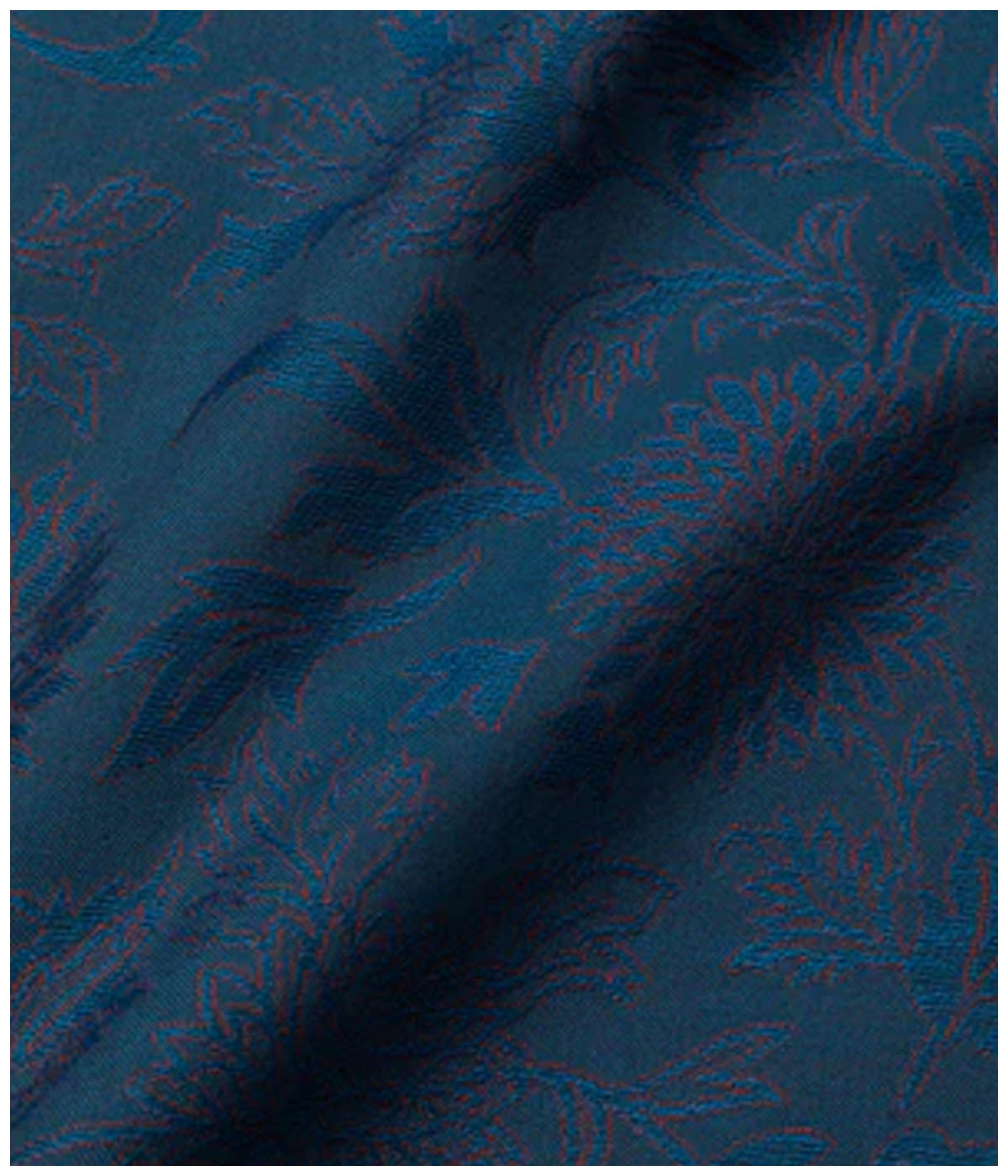 FLOWER JACQUARD EASY TROUSERS【NAVY BLUE】｜CALEE｜MELTING POT（正規取扱店・通販）