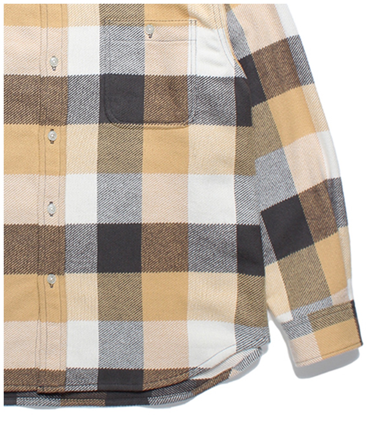 BLOCK CHECK FLANNEL SHIRT【YELLOW】｜WACKO MARIA｜MELTING POT（正規取扱店・通販）