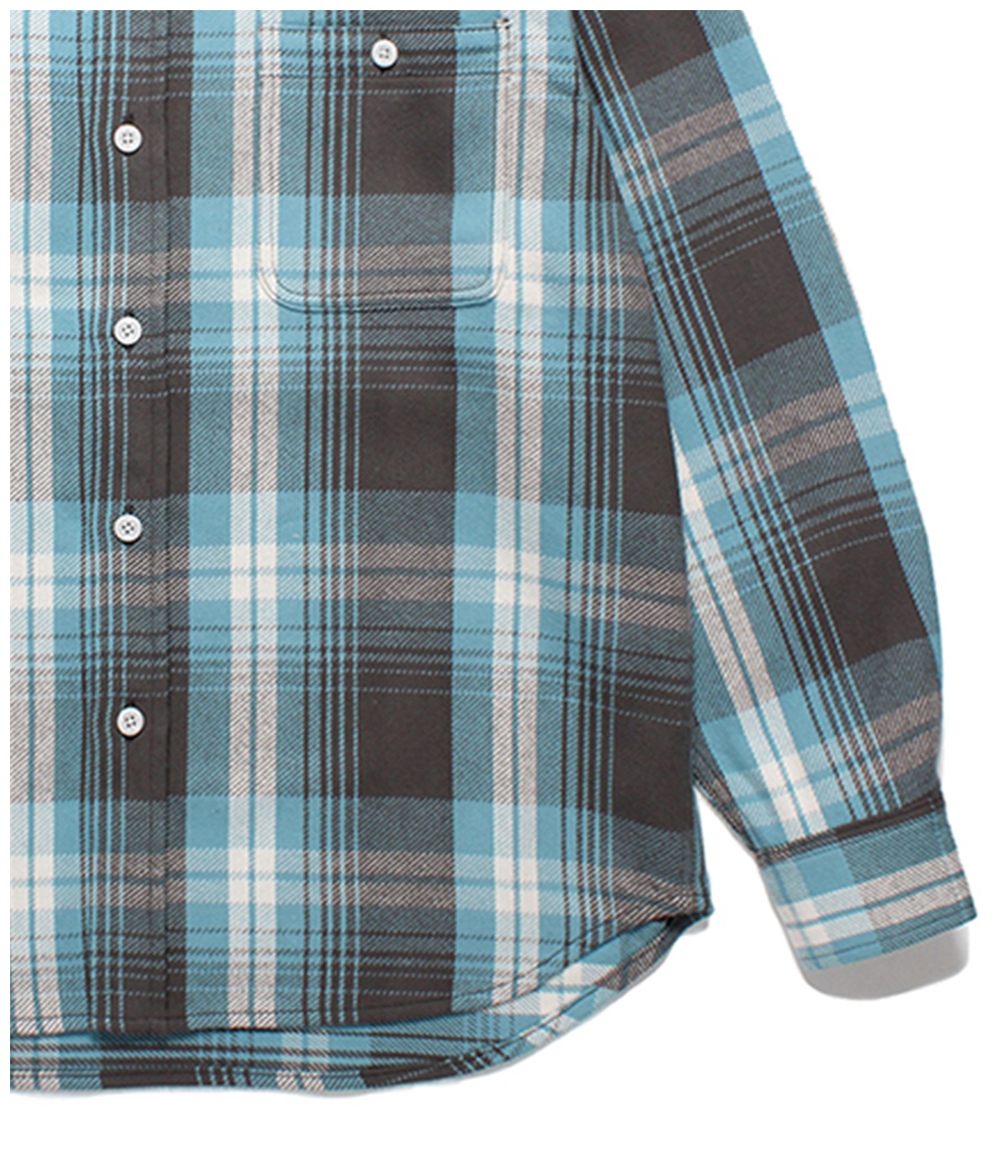 CHECK FLANNEL SHIRT【BLUE】｜WACKO MARIA｜MELTING POT（正規取扱店・通販）