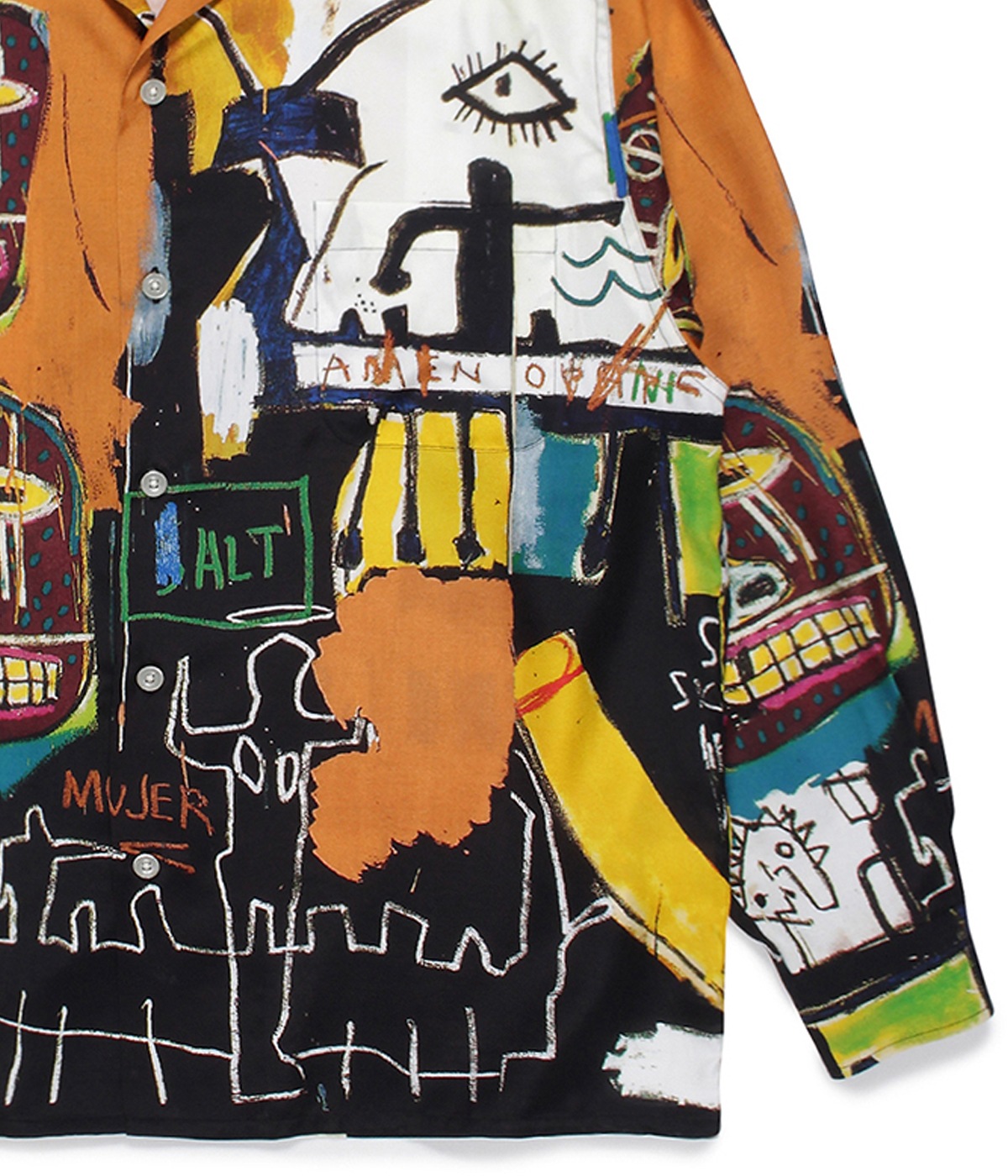 JEAN-MICHEL BASQUIAT / HAWAIIAN SHIRT L/S (TYPE-2)【ONE】｜WACKO MARIA ...