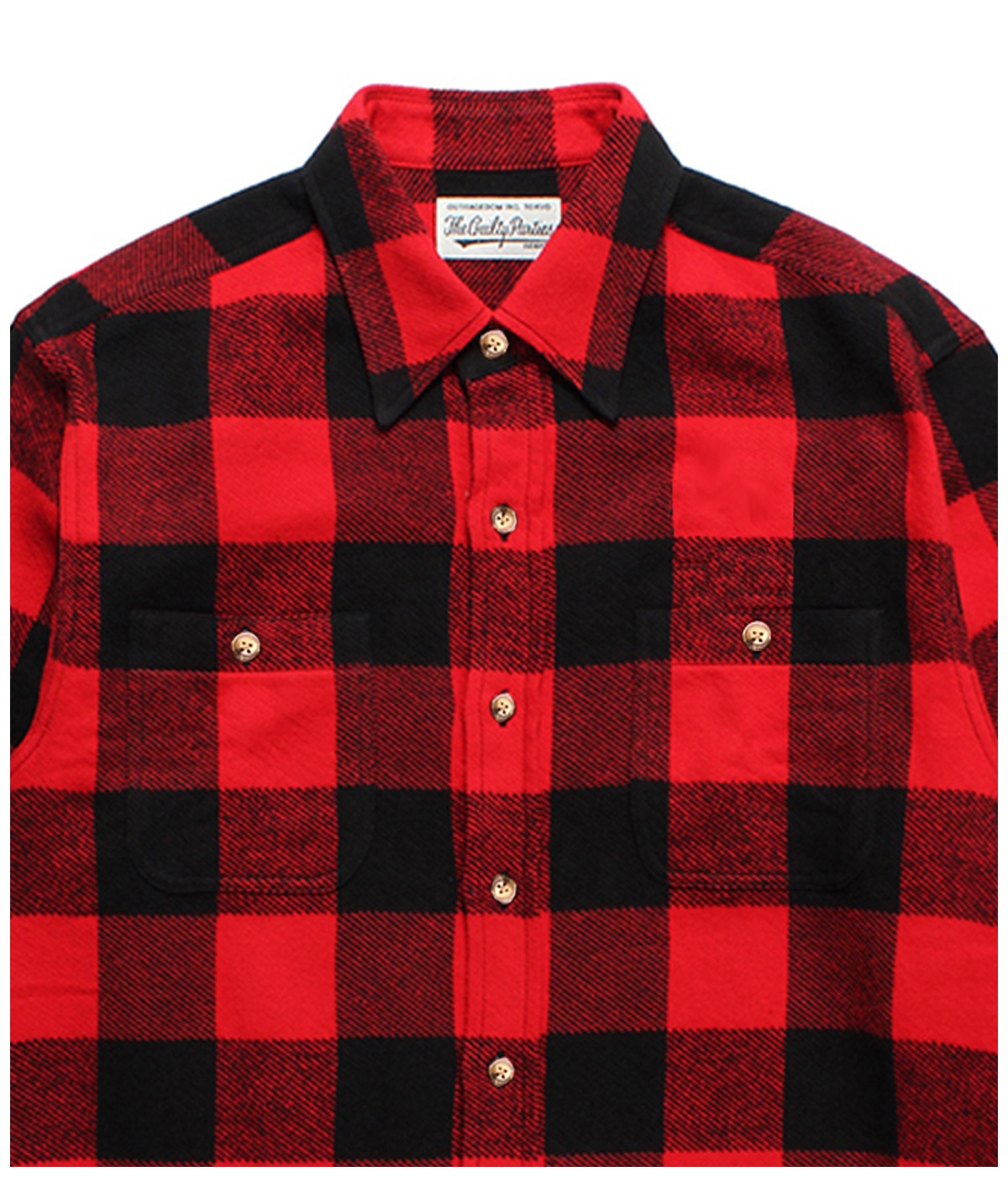 BLOCK CHECK FLANNEL SHIRT (TYPE-1)【RED】｜WACKO MARIA｜MELTING POT（正規取扱店・通販）