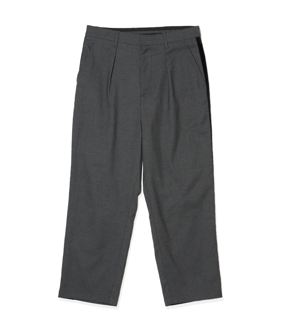SIDE LINE TUCK SLACKS【GRAY】｜BUENA VISTA｜MELTING POT（正規取扱店・通販）