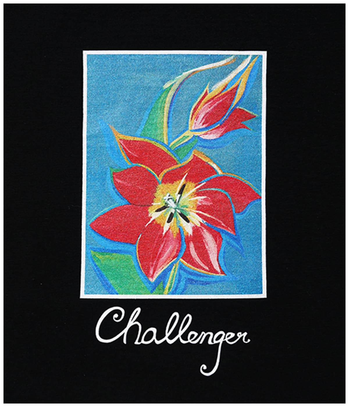 FLOWER TEE【BLACK】｜CHALLENGER｜MELTING POT（正規取扱店・通販）