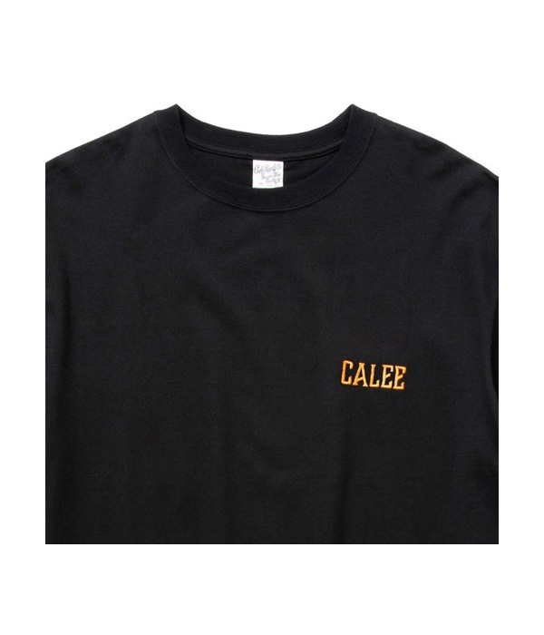 DROP SHOLDER LOGO EMBROIDERY T-SHIRT【2 Colors Available】｜CALEE｜MELTING POT（正規取扱店・通販）