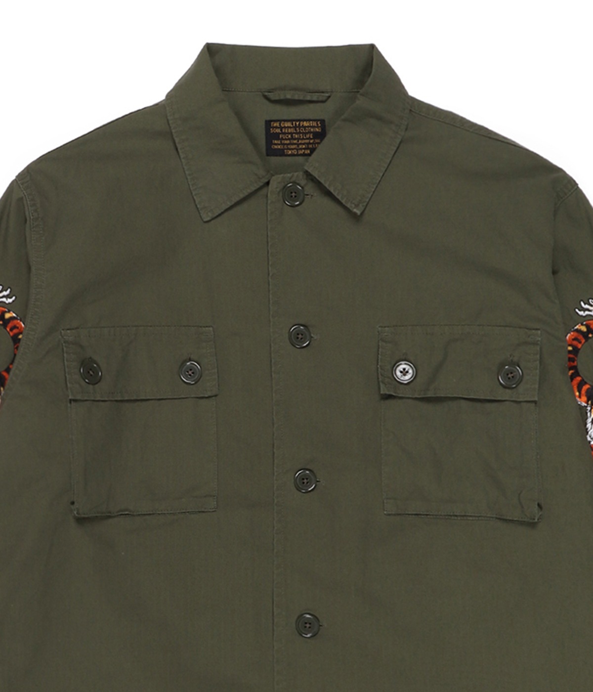 TIM LEHI / ARMY SHIRT (TYPE-2)【KHAKI】｜WACKO MARIA｜MELTING POT（正規取扱店・通販）