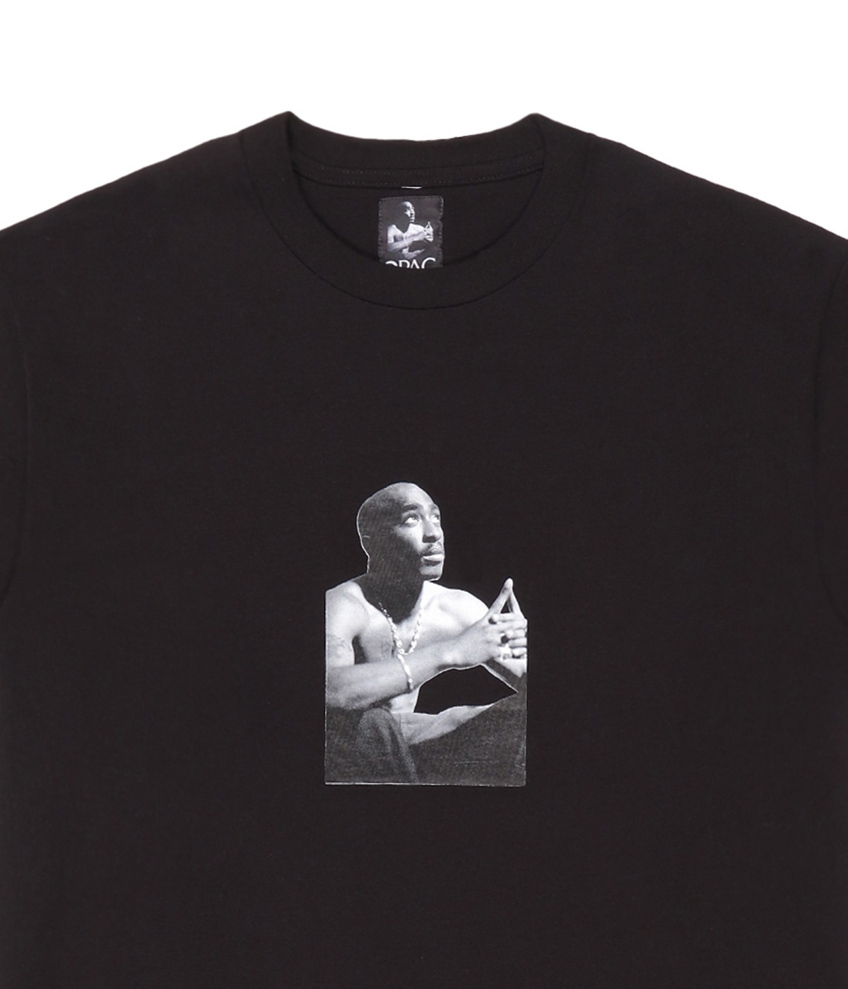 TUPAC / CREW NECK T-SHIRT (TYPE-1)【BLACK】｜WACKO MARIA｜MELTING POT（正規取扱店・通販）