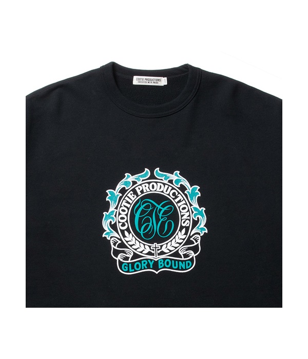 Print Crewneck Sweatshirt (EMBLEM)【BLACK】｜COOTIE PRODUCTIONS®︎｜MELTING ...