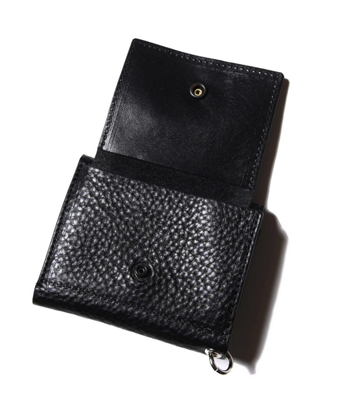 STUDS LEATHER MINI WALLET【BLACK】｜CALEE｜MELTING POT（正規取扱店・通販）