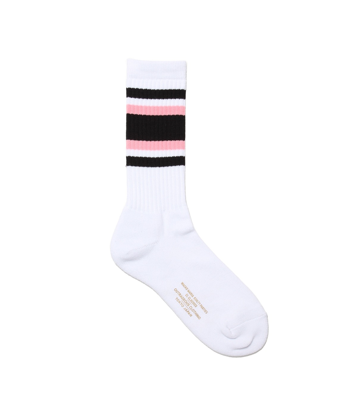 STRIPED SOCKS【WHITE】｜WACKO MARIA｜MELTING POT（正規取扱店・通販）