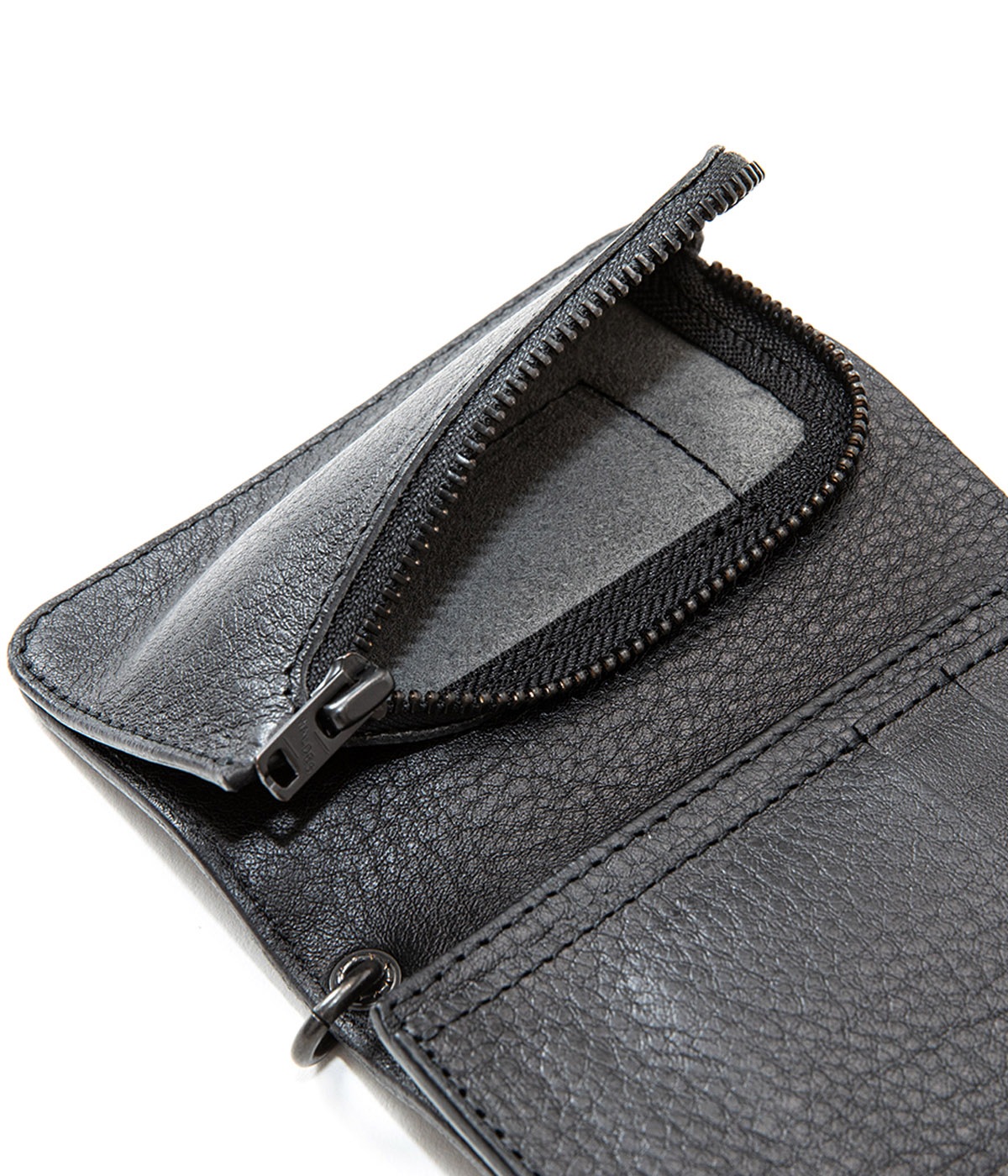 BLACK STUDS LEATHER FLAP HALF WALLET【BLACK】｜CALEE｜MELTING POT（正規取扱店・通販）