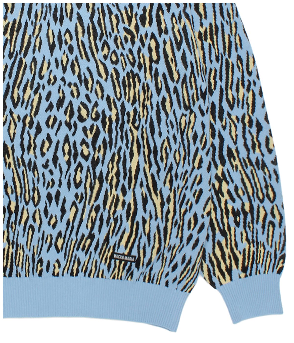 LEOPARD JACQUARD KNIT SWEATER (TYPE-2)【L-BLUE】｜WACKO MARIA｜MELTING POT ...