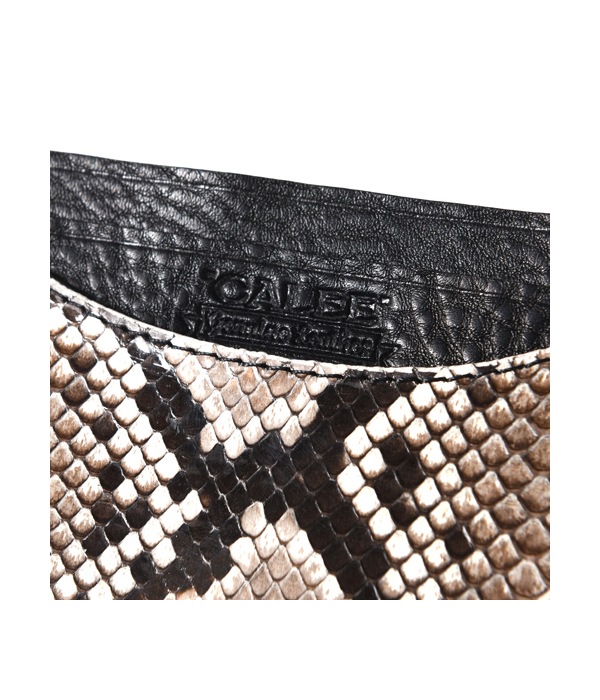 PYTHON LEATHER CARD CASE｜CALEE｜MELTING POT（正規取扱店・通販）