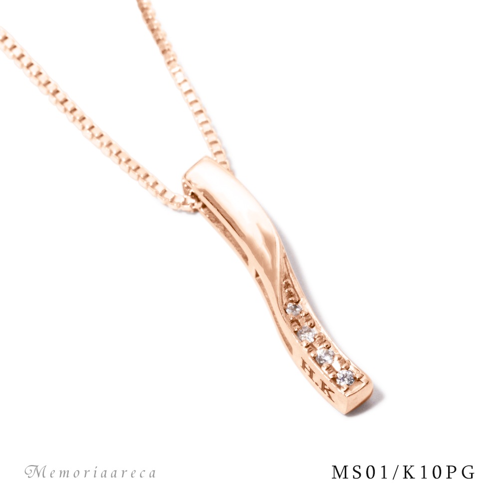・ピンクゴールド製,K10PG 10金ピンクゴールド【MS01/K10PG】 遺骨ペンダント・樹脂タイプ完全防水 メモリアルジュエリーMS01 10Kピンクゴールド・ダイヤモンド4石メモリア ...