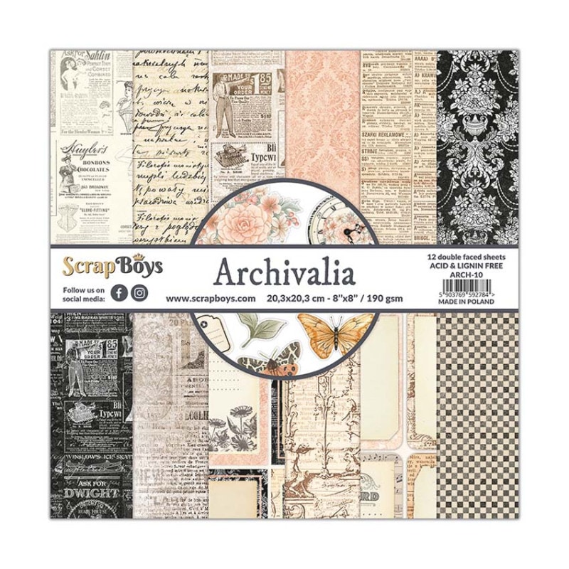 【30%OFF★応援価格】SB-ARCH-10 ARCHIVALIA | ペーパーパッド,その他サイズ | スクラップブッキング通販メモリープレイス