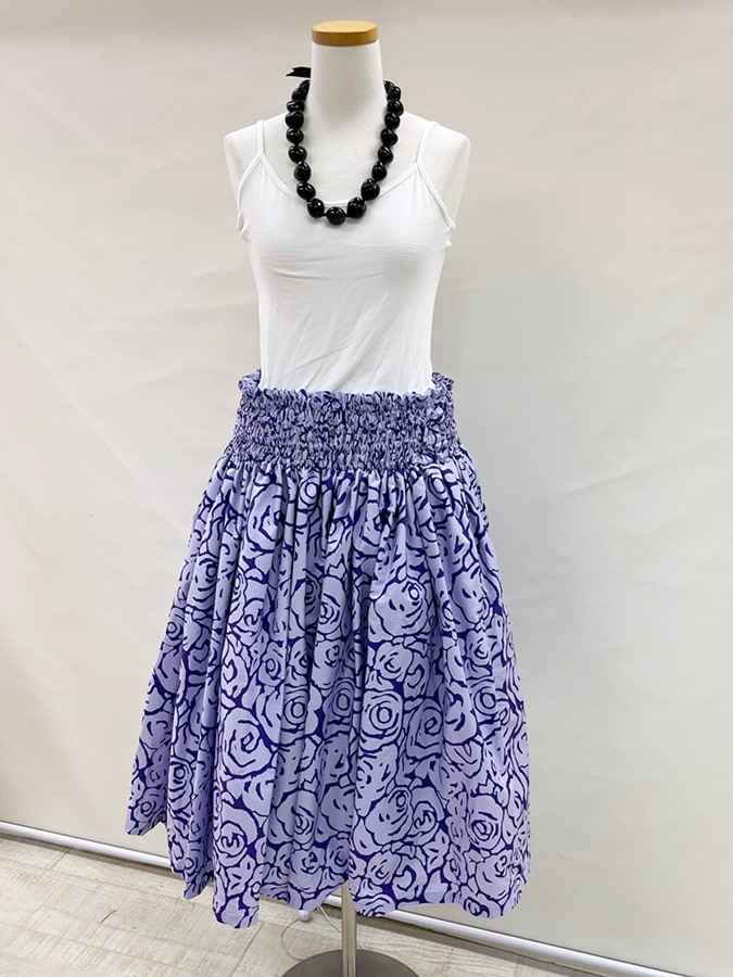 オリジナルプリントパウスカート3.6m使用70cm丈 ロケラニ（パープル） | パウスカート,オリジナルプリント3.6m使用70cm丈 | | フラ・ハワイアンショップ｜メネフネプランテーション