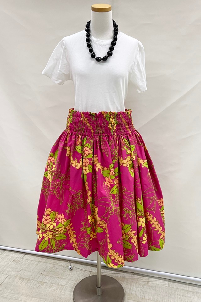 オリジナルパウスカート3.6mパウスカート70cm丈 プア・ケニケニ（グァバピンク） | パウスカート,オリジナルプリント3.6m使用70cm丈 | | フラ・ハワイアンショップ｜メネフネ ...