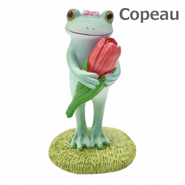 コポー チューリップとコポミ フラワー お花 ダイカイ Copeau 74077 雑貨 置き物 置物 オブジェ ガーデン雑貨 インテリア雑貨 ...