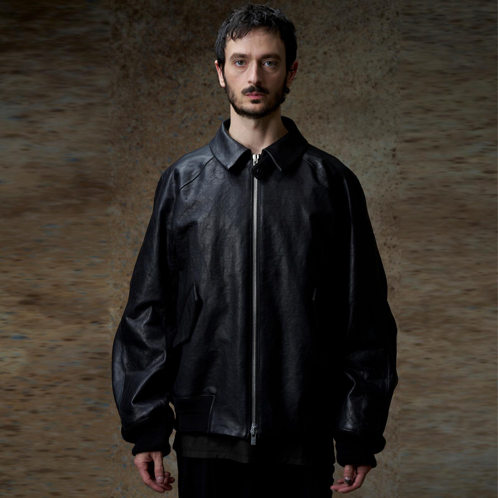 DEVOA（デヴォア）Leather jacket Loose fit/ BLACK | DEVOA（デヴォア） | MERCURY Qube / マーキュリー キューブ