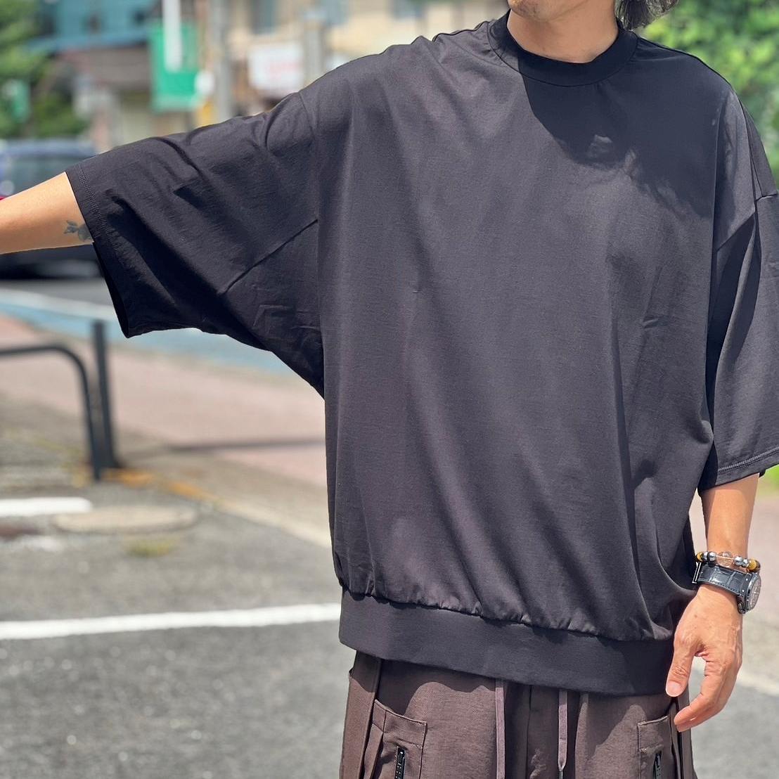 DEVOA（デヴォア）Short sleeve 80/3 cotton jersey/BLACK | DEVOA（デヴォア） | MERCURY Qube / マーキュリー キューブ