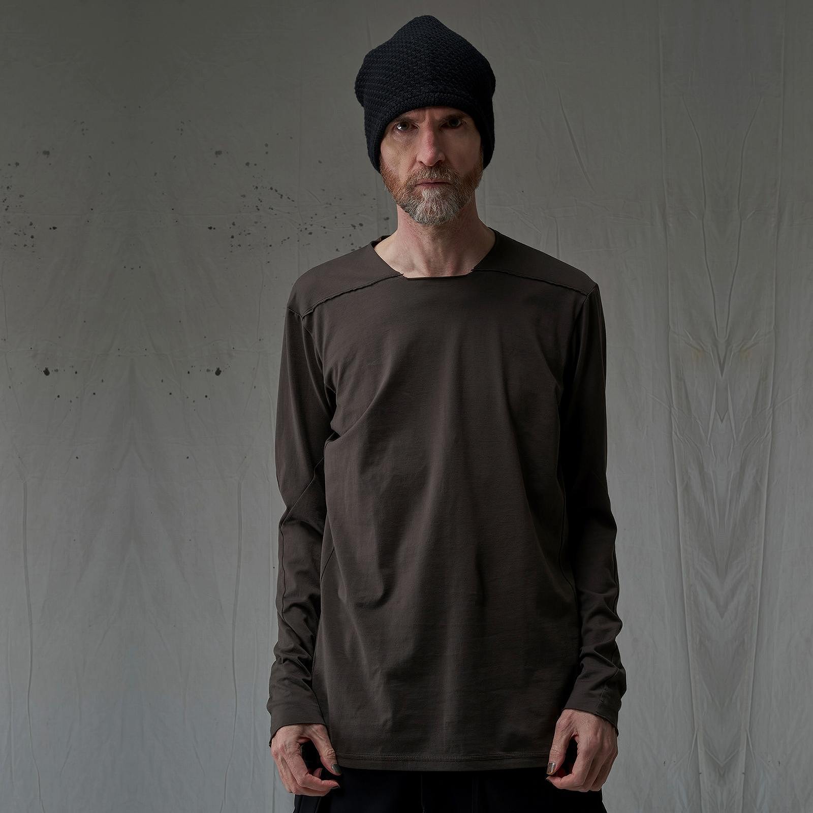 DEVOA（デヴォア） Long sleeve cotton/BEIGE GRAY | DEVOA（デヴォア） | MERCURY Qube / マーキュリー キューブ