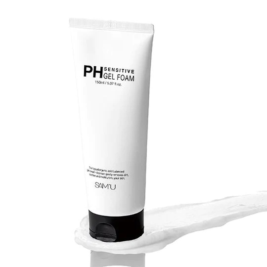 SAM'U PH SENSITIVE GEL FOAM PH センシティブジェルフォーム (すべての肌) 150ml スキンケア クレンザー 洗顔フォーム 弱酸性クレンジングフォーム 保湿 ...