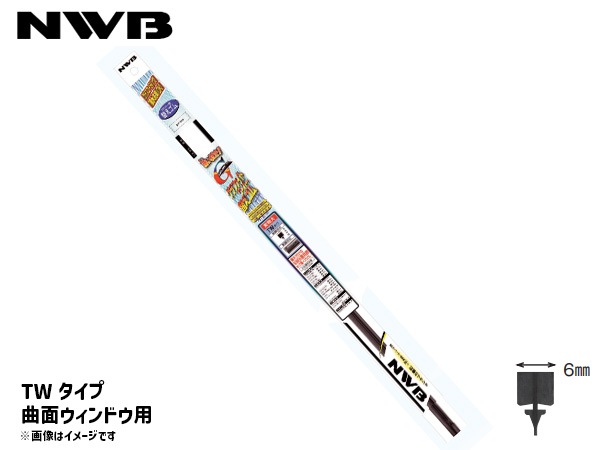 NWB グラファイト ワイパー ゴム TWタイプ 曲面ウィンドウ用 長さ 450mm 6mm幅 純正 装着 TW45RG (GR94) | メンテナンス関連,ワイパー,替えゴム | プロツール ...