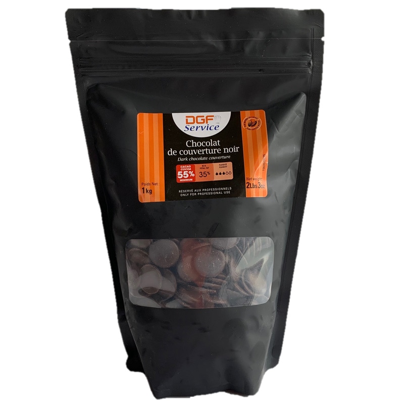 クーベルチュール DGF セルヴィス ノアール（55％） 1kg [製菓材料]