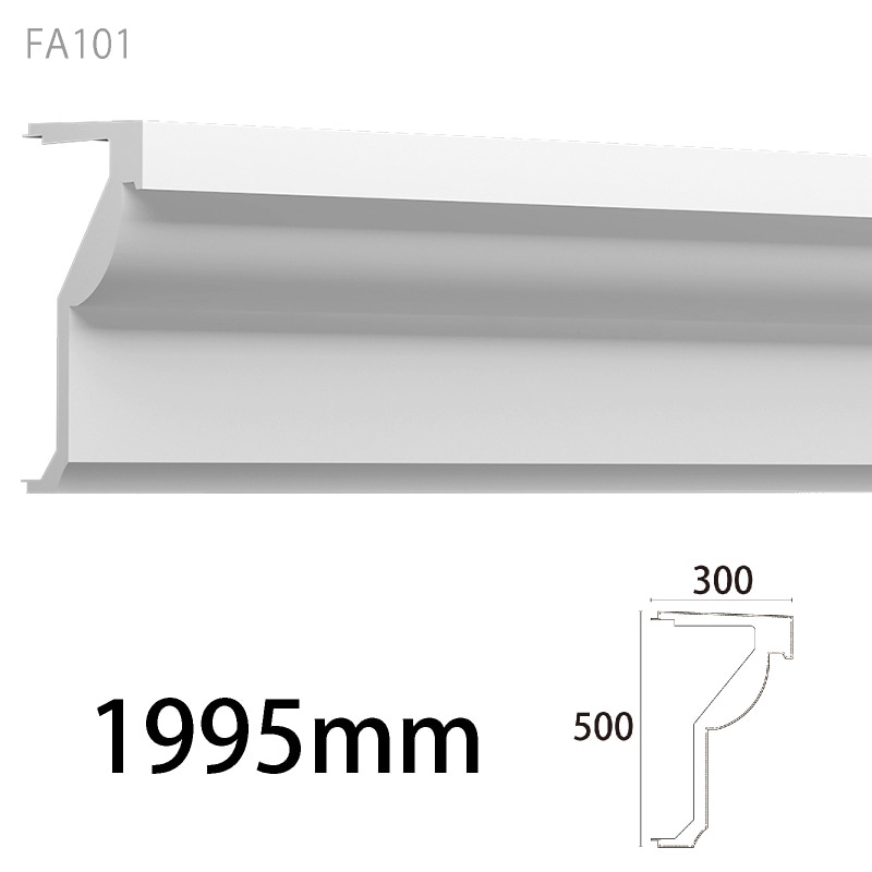 FA101 ：エレガンスFRP製 [500×300] 1995mm 【別途梱包配送費／チャーター出荷】 │ みはしプロ（みはし株式会社）