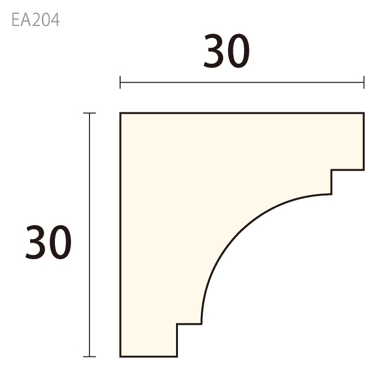 EA204：エレガンスPU製 [30×30] 2300mm │ みはしプロ（みはし株式会社）