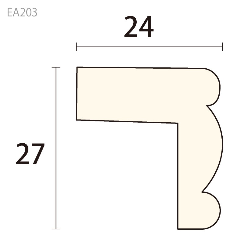 EA203：エレガンスPU製 [27×24] 2300mm │ みはしプロ（みはし株式会社）