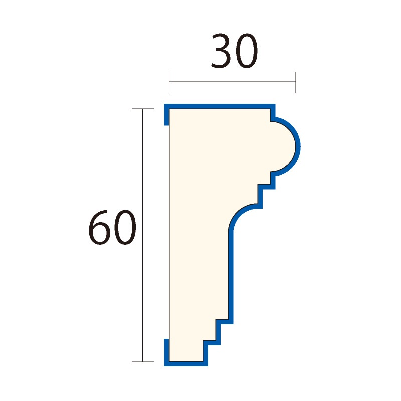 WR194**：木製ハイラップ [60×30] 3600mm │ みはしプロ（みはし株式会社）