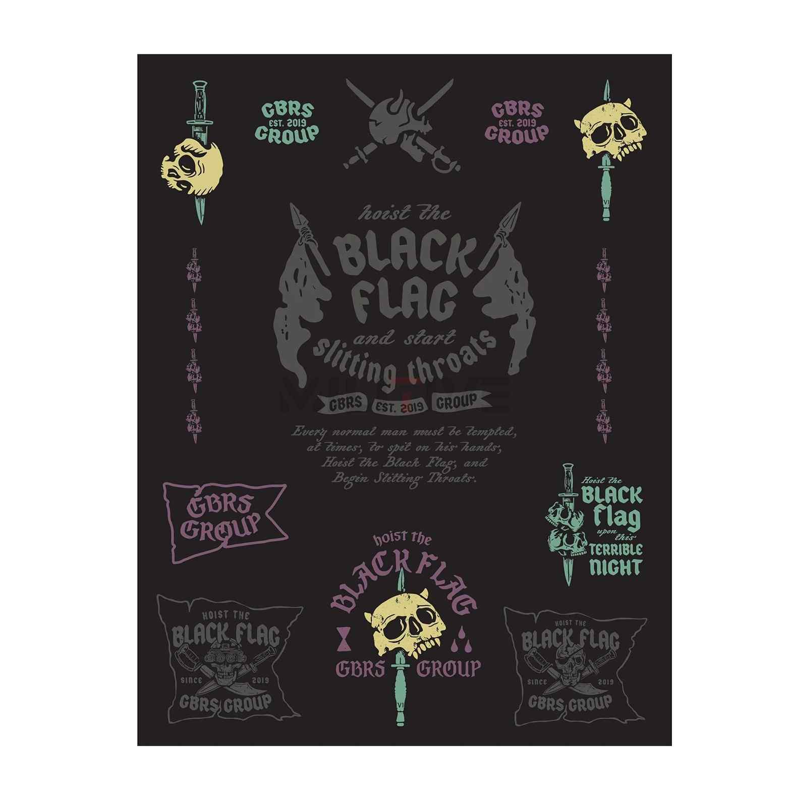 GBRS Group Black Flag Sticker Sheet【GBRS GROUP日本正規販売代理店】 | 【 GBRS Group ...